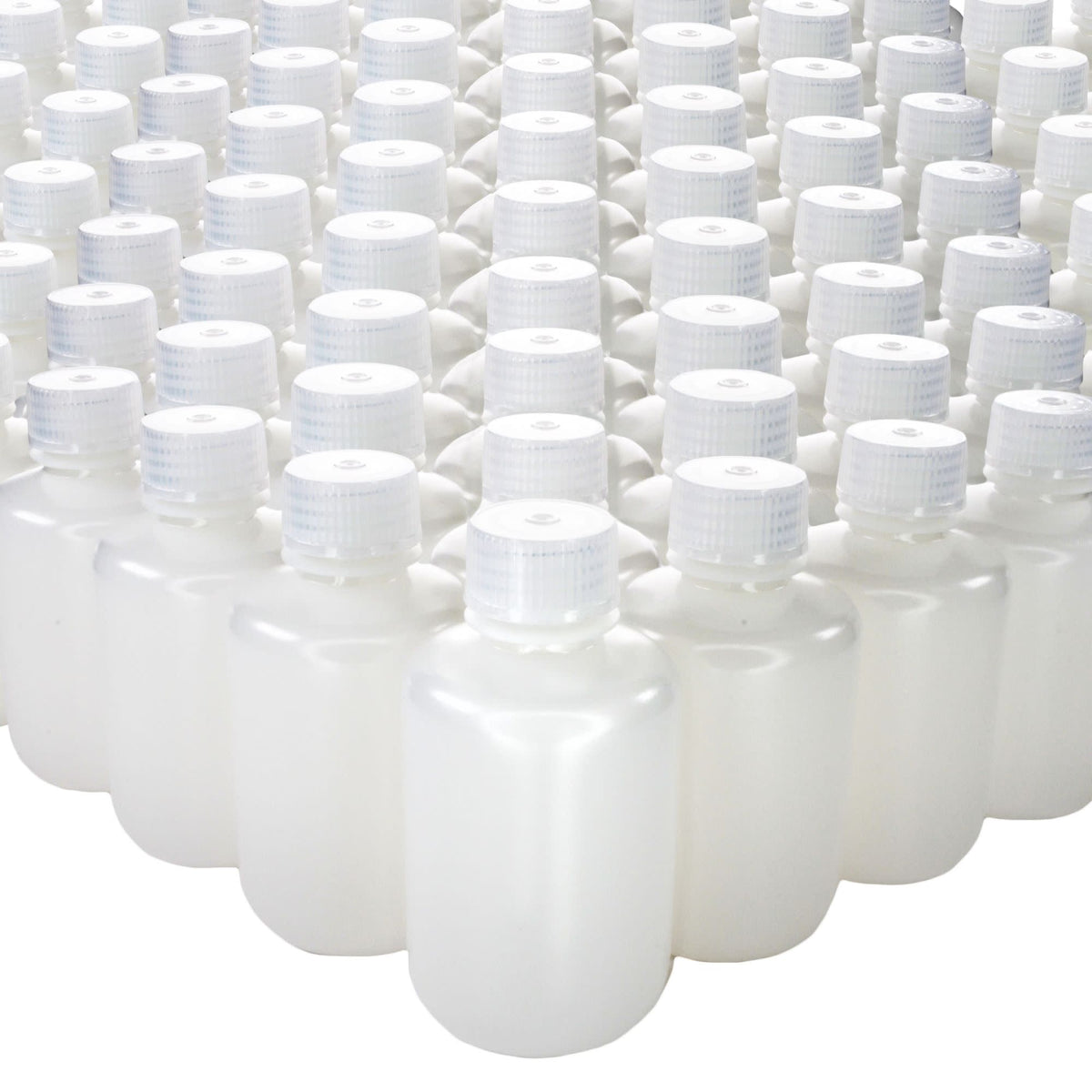 Bulk Pack of 500, 125mL Narrow Mouth HDPE Translucent Reagent Bottles ...